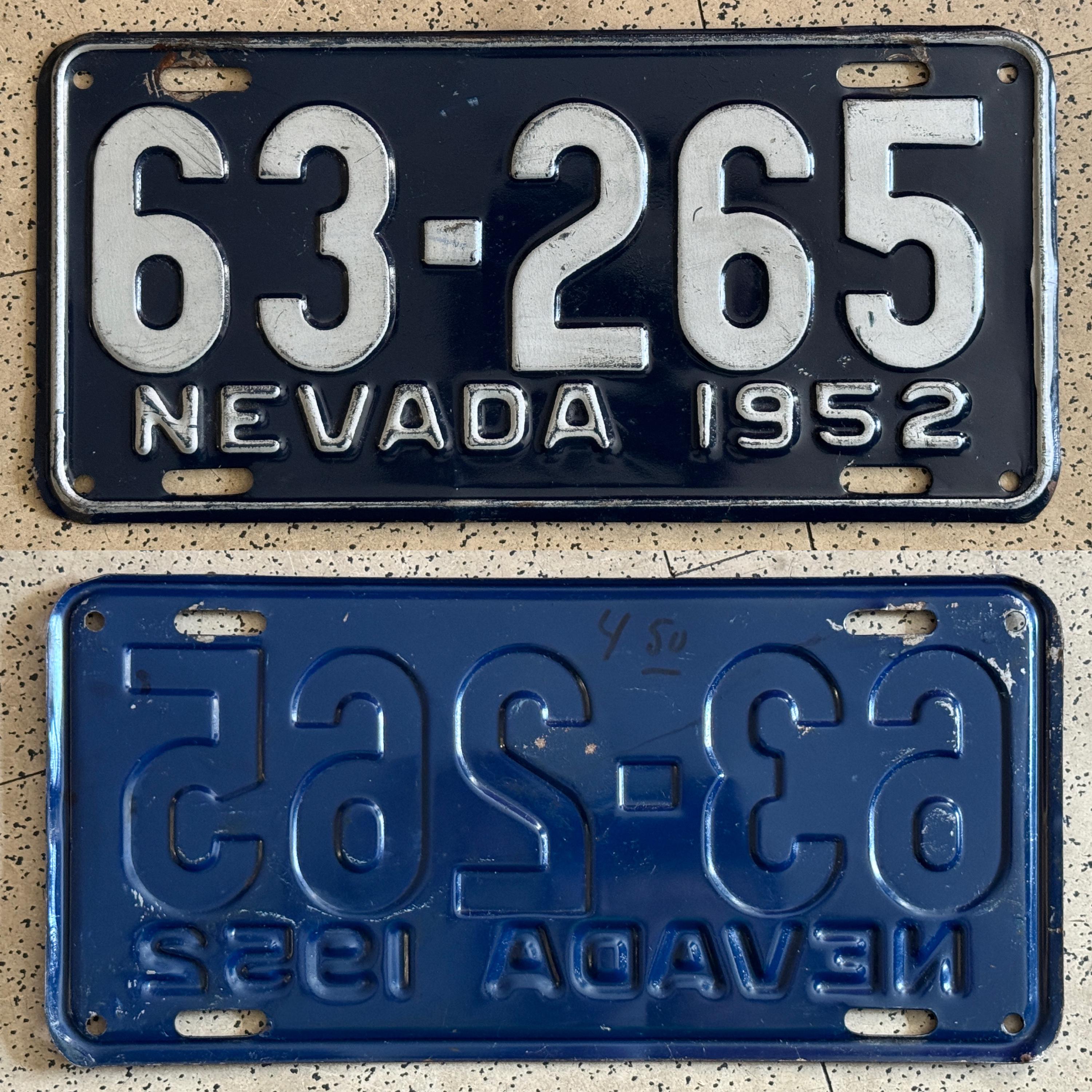 Vintage NEVADA License Plates – ALL ORIGINAL Antique Auto Car Tags - Etsy