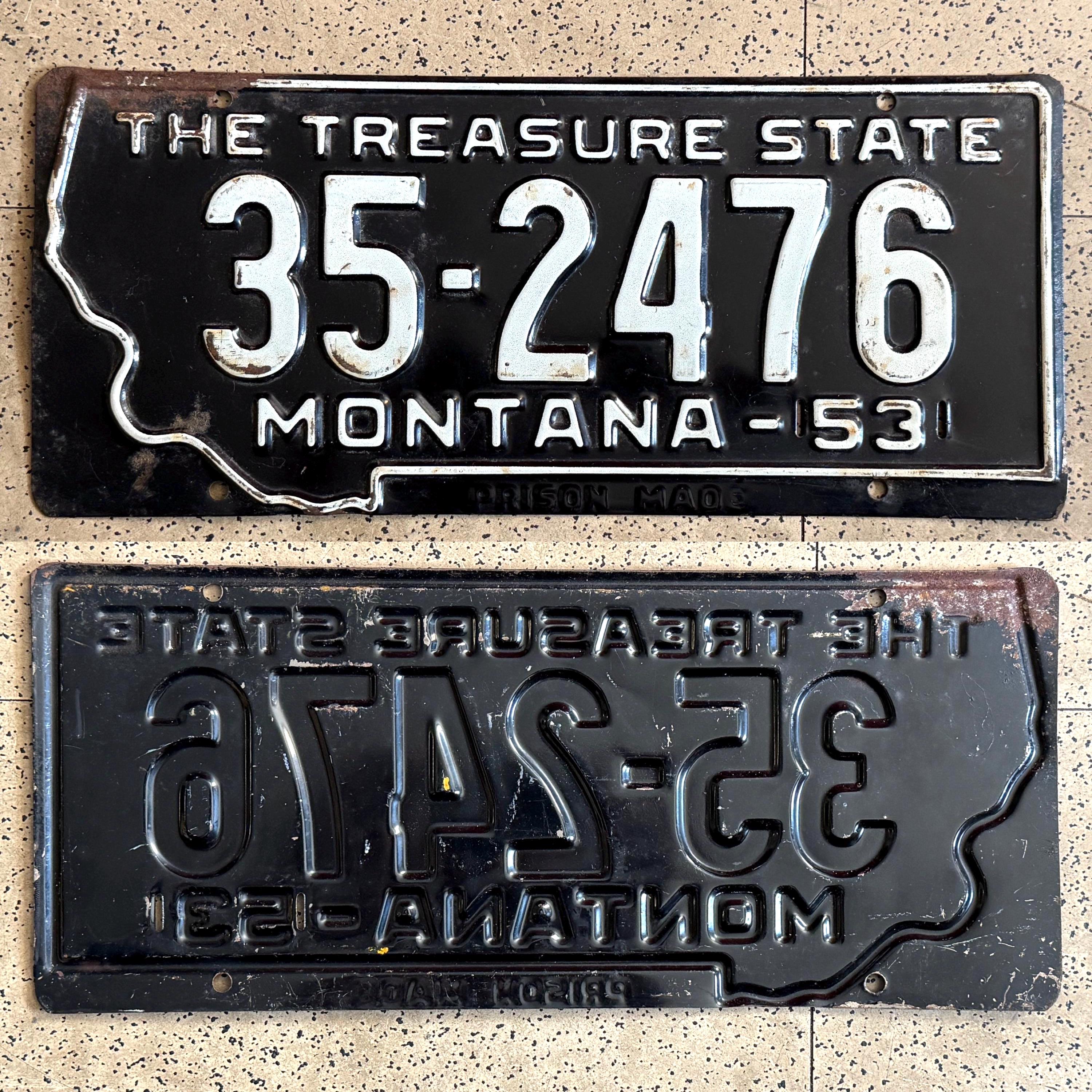 Vintage MONTANA License Plates – ALL ORIGINAL Antique Old Auto Tags - Etsy