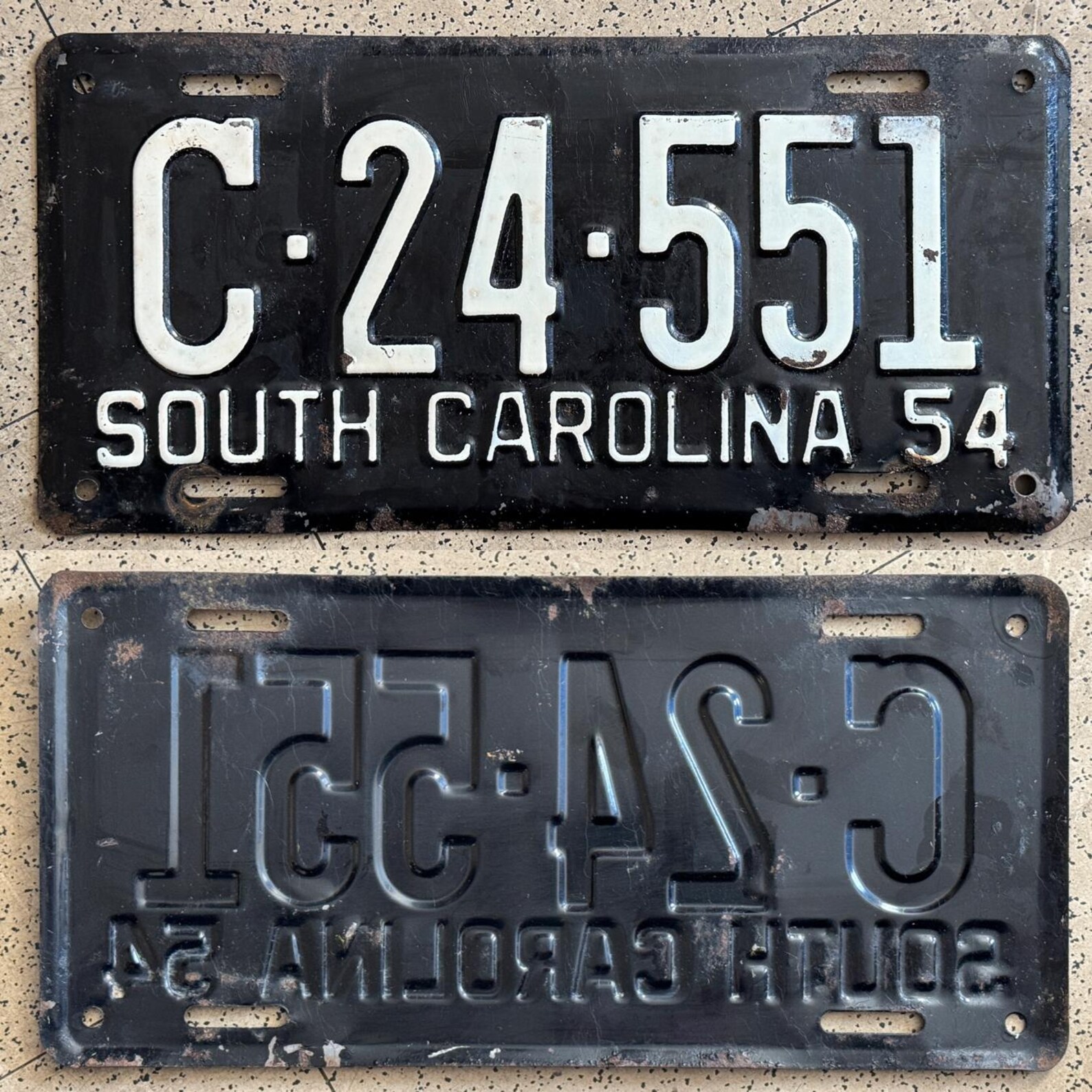 Vintage SOUTH CAROLINA License Plates – All ORIGINAL Antique Auto Tags ...