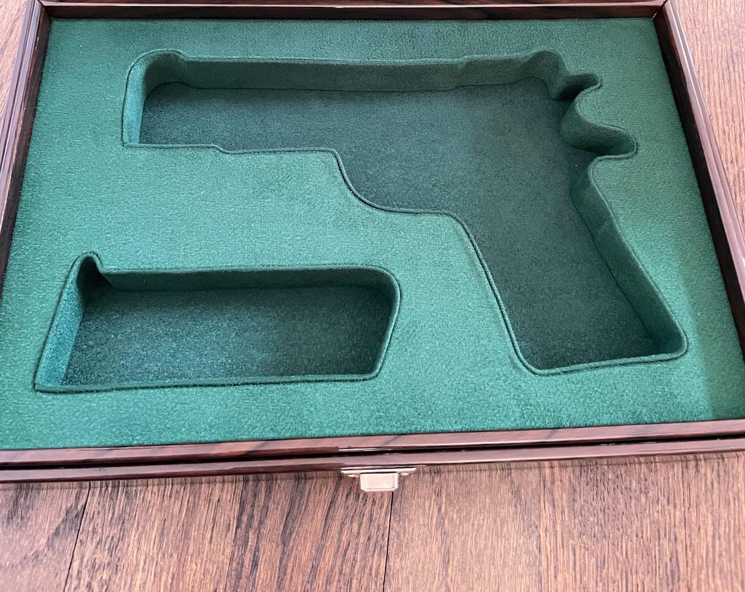 Gun Case Handcrafted Case Gun Case for Travel Black Green Maroon ...