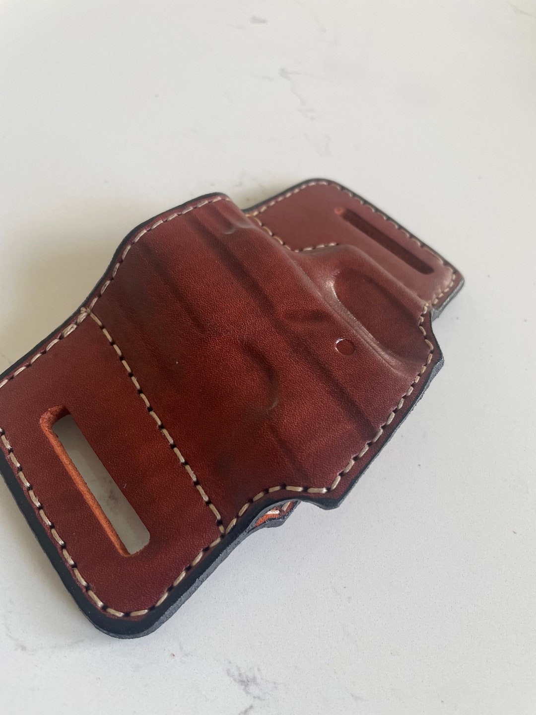 Holster for Glock Belt Leather Holster for Glock Dark Brown Leather ...