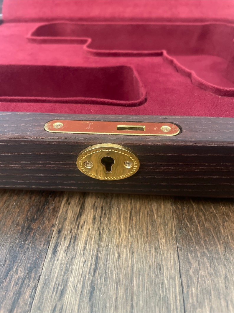 Glock 19 Case Hard Ash Wood & Leather Gun Box Handcrafted Custom Gift ...