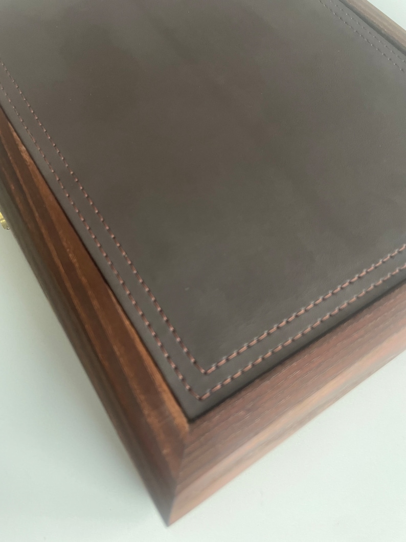 Glock 19 Case. Hard Ash Wood & Leather Gun Box Handcrafted Custom Gift ...