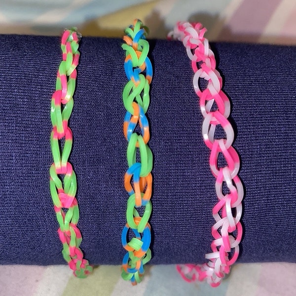 Loom Band Bracelet - Etsy UK
