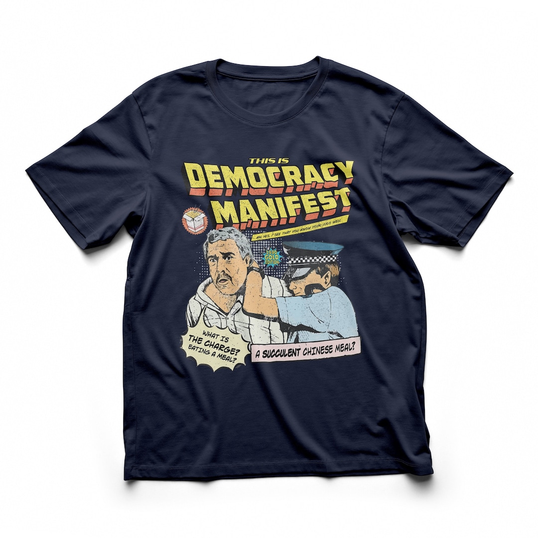 This is Democracy Manifest Iconic T Shirt Charles Dozsa Meme - Etsy UK