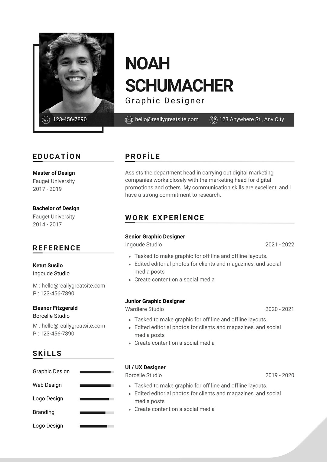 Profesyonel Özgeçmiş Şablonu CV Template Resume Template - Etsy Australia