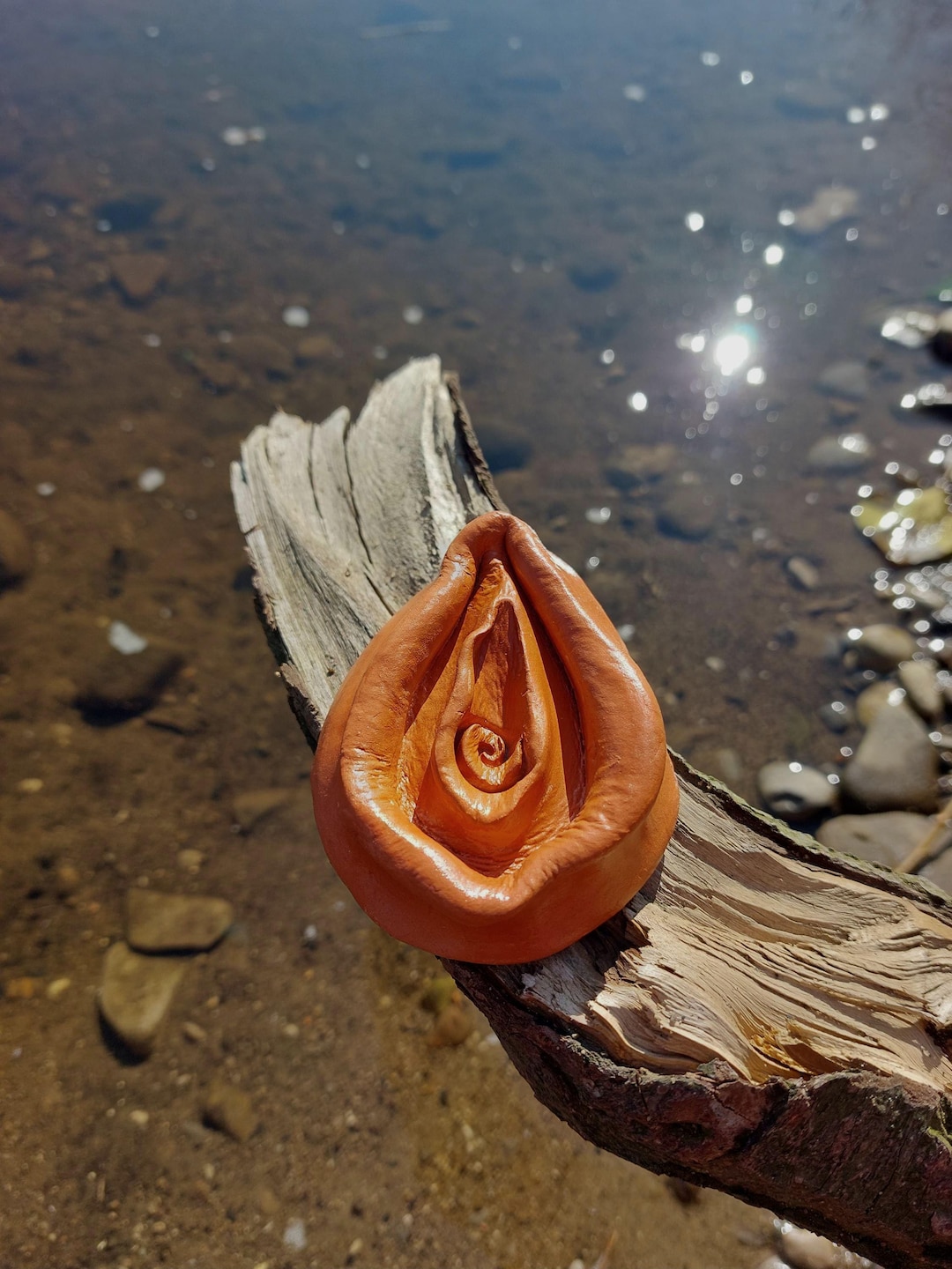 Vulva Ornament | Altar Adornment | Yoni Clay Art - Etsy