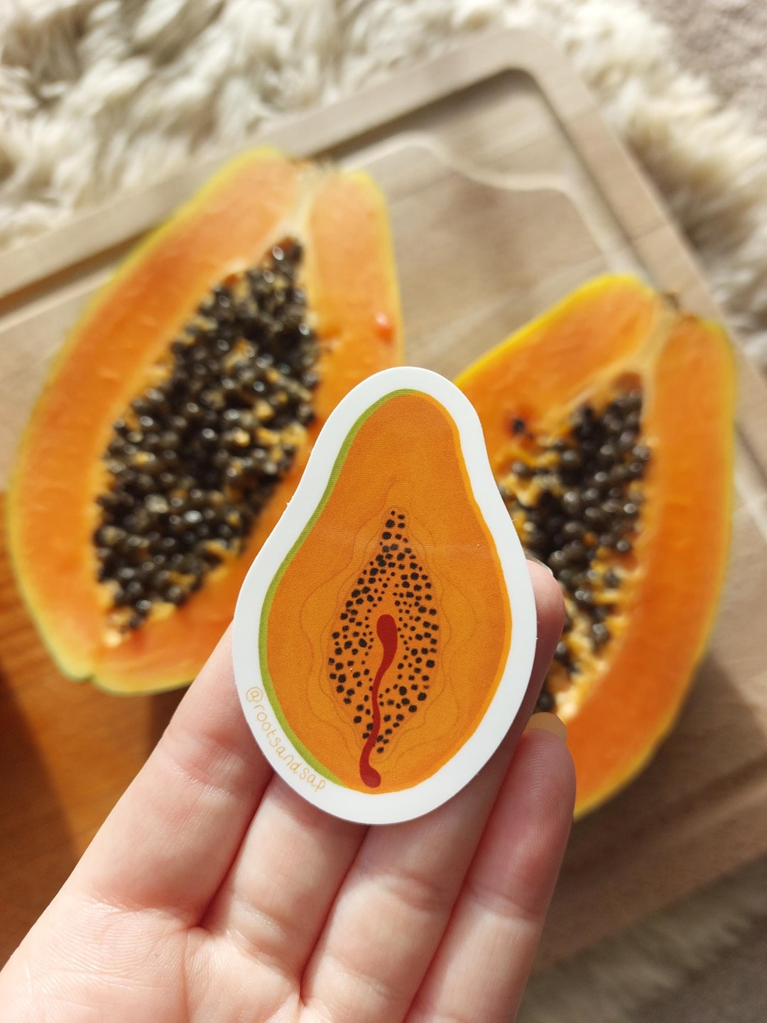 Papaya Sticker | Feminist Sticker - Etsy