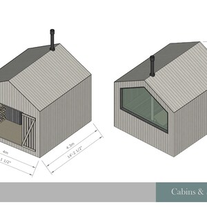 SAUNA BLUEPRINTS, 13x14ft / 4x4.3m, Construction Drawings for a DIY ...