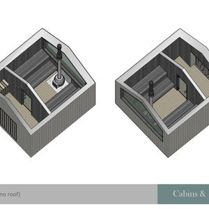 SAUNA BLUEPRINTS, 13x14ft / 4x4.3m, Construction Drawings for a DIY ...