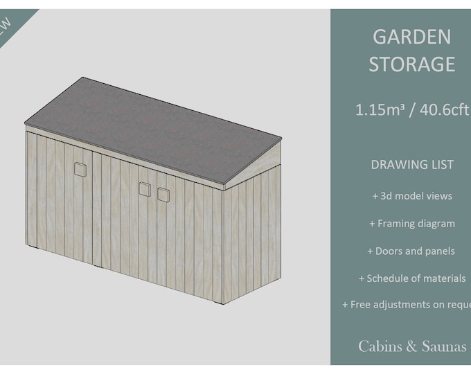 SAUNA BLUEPRINTS, 12x12ft /3.6x3.6m, DIY Construction Drawings for a ...