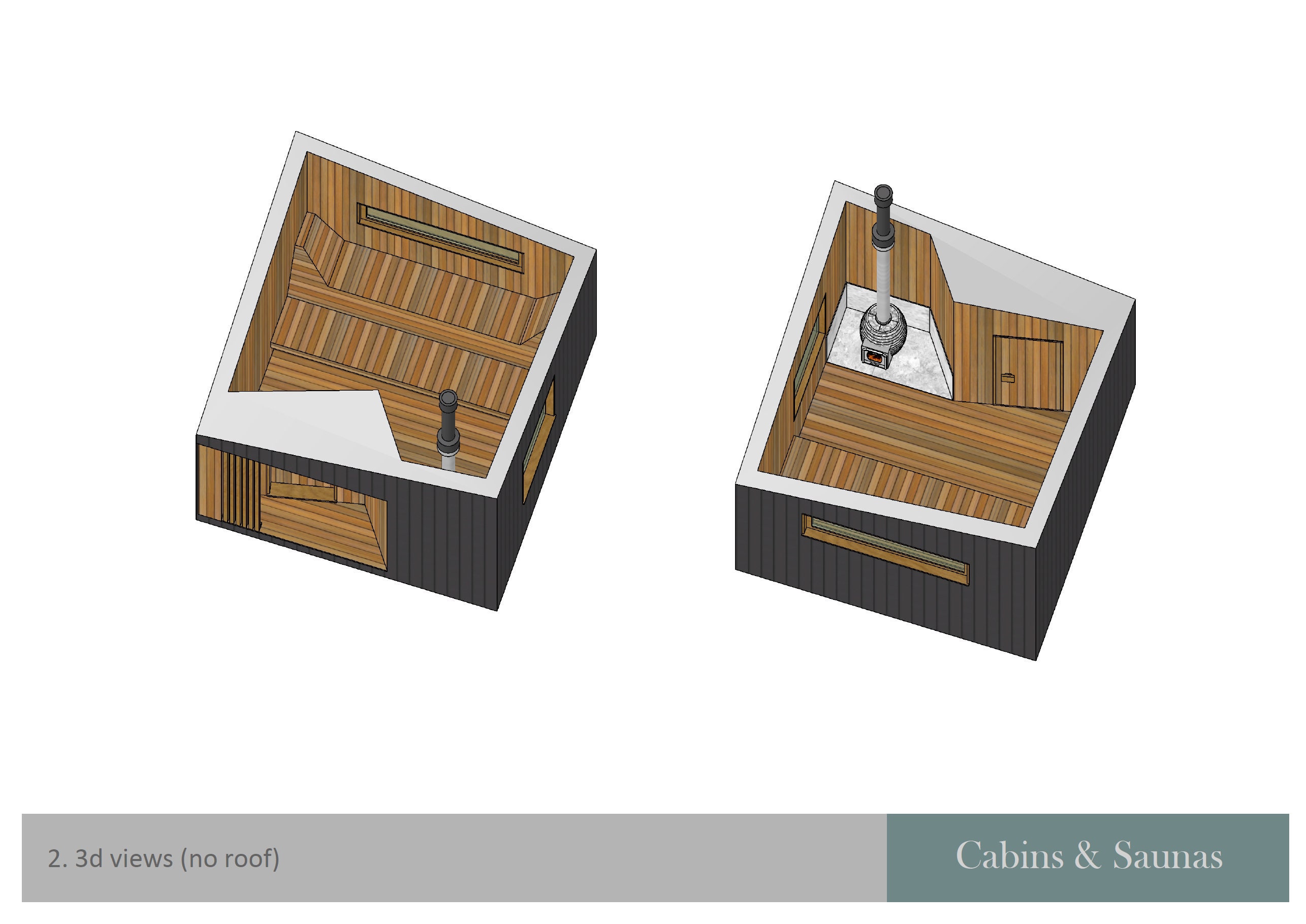 SAUNA BLUEPRINTS, 12x12ft /3.6x3.6m, DIY Construction Drawings for a ...