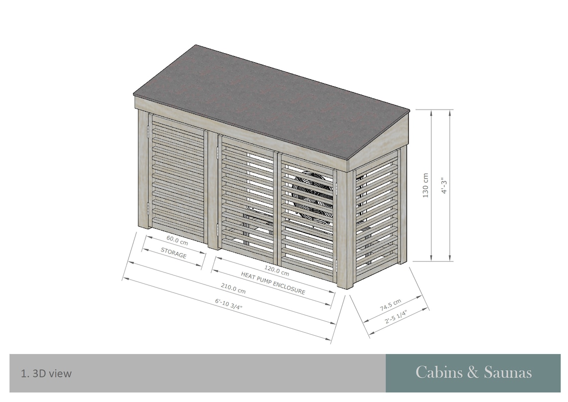 HEAT PUMP ENCLOSURE (lean To) - Etsy