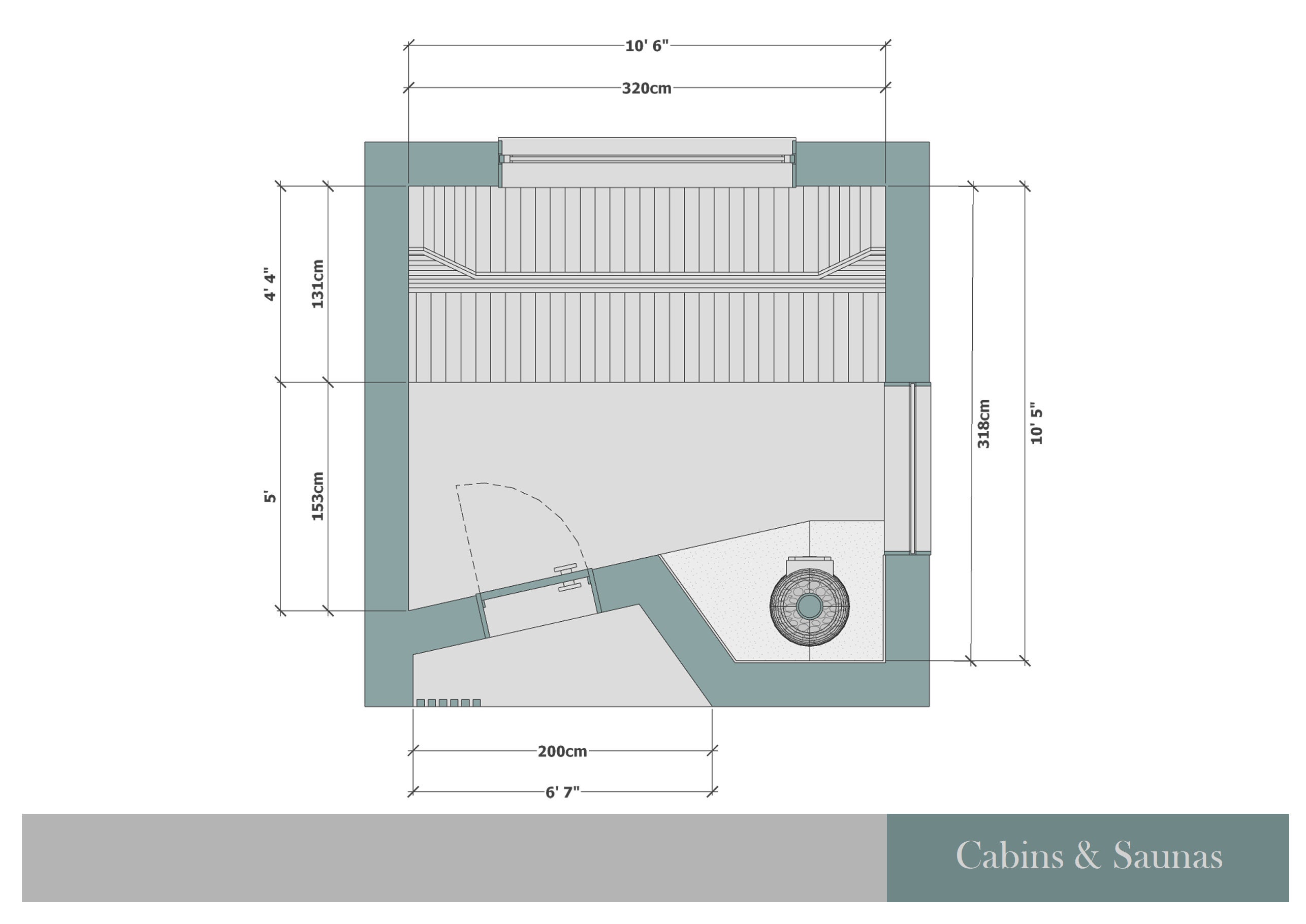 SAUNA BLUEPRINTS, 12x12ft /3.6x3.6m, DIY Construction Drawings for a ...