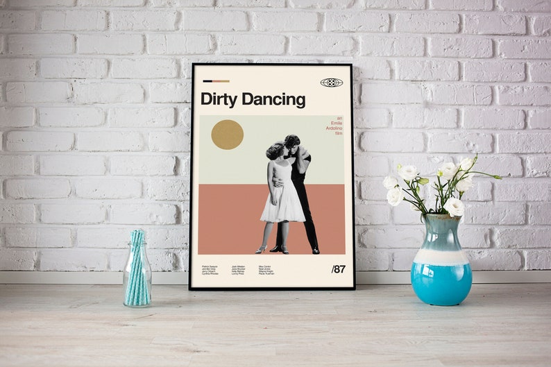 Dirty Dancing Print, Iconic Art Print, Movie Poster, Silhouette Wall ...