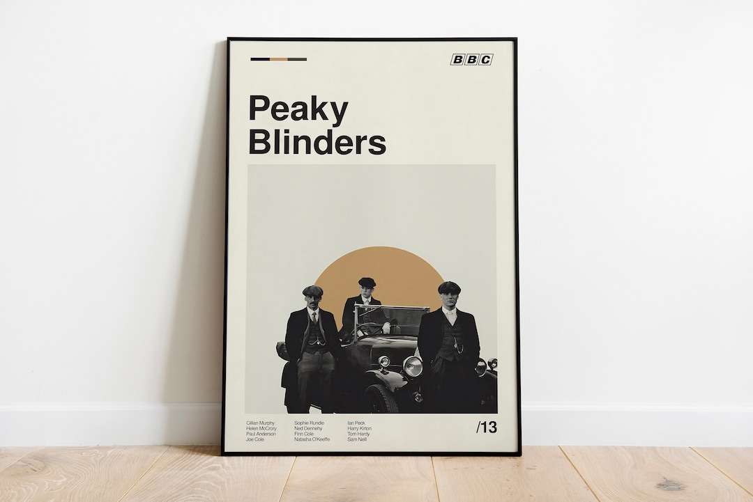 Peaky Blinders Poster,peaky Blinders Print, Retro Poster, Minimalist ...