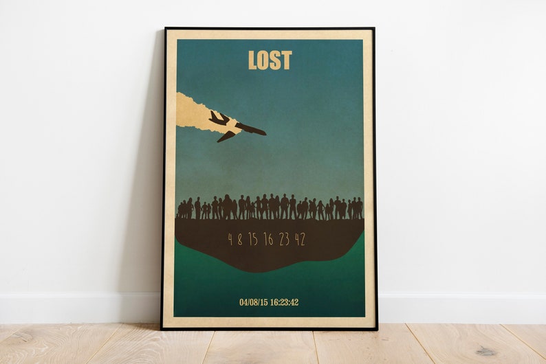 Lost Poster,lost Print, Retro Poster, Minimalist Art, Vintage Poster ...