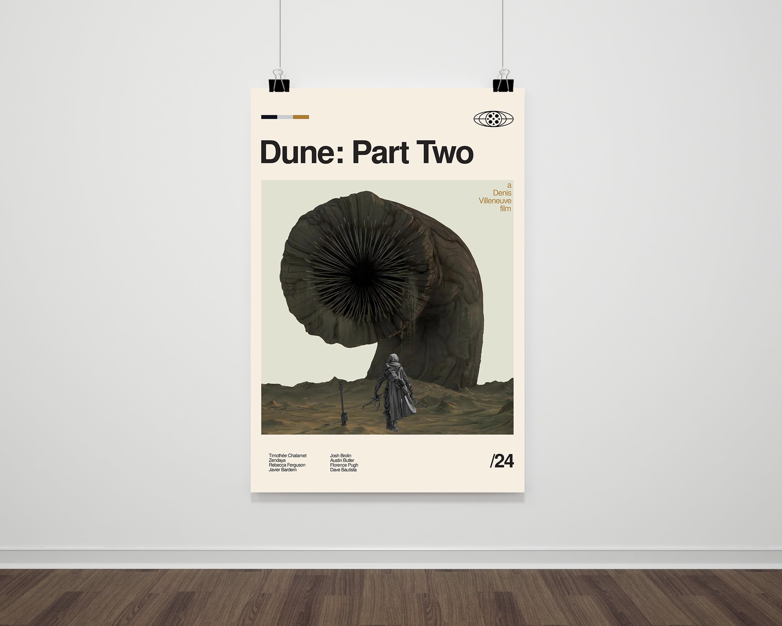 Dune Part Two Poster,dune Part Two Print, Retro Poster, Minimalist Art ...