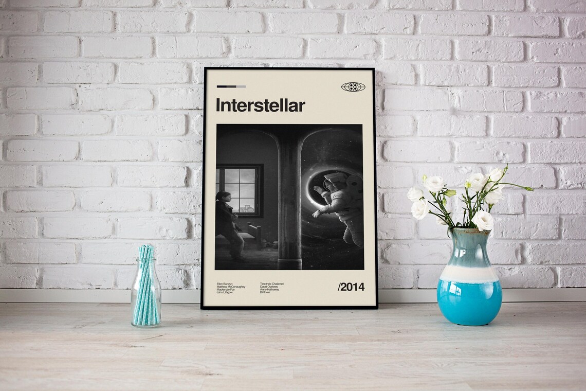 Interstellar Poster,interstellar Print, Retro Poster, Minimalist Art ...