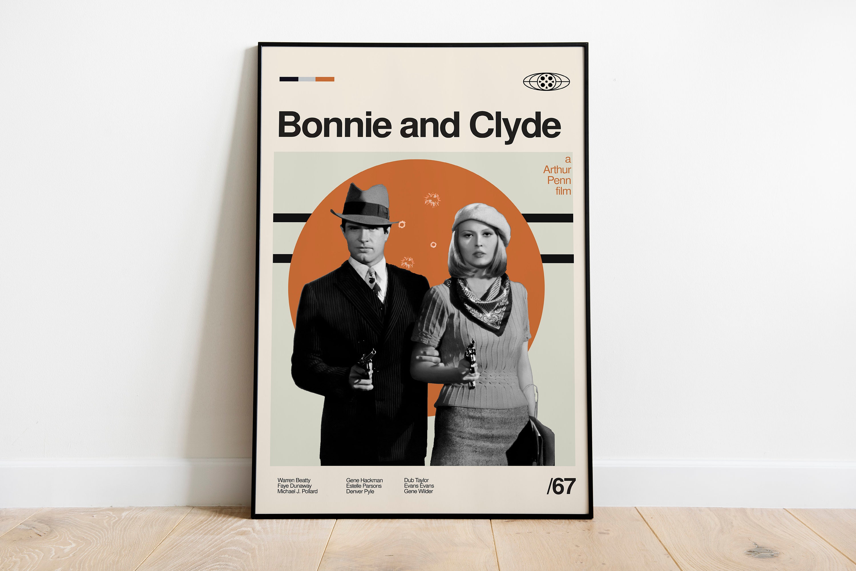 Bonnie and Clyde Poster,bonnie and Clyde Print, Retro Poster ...