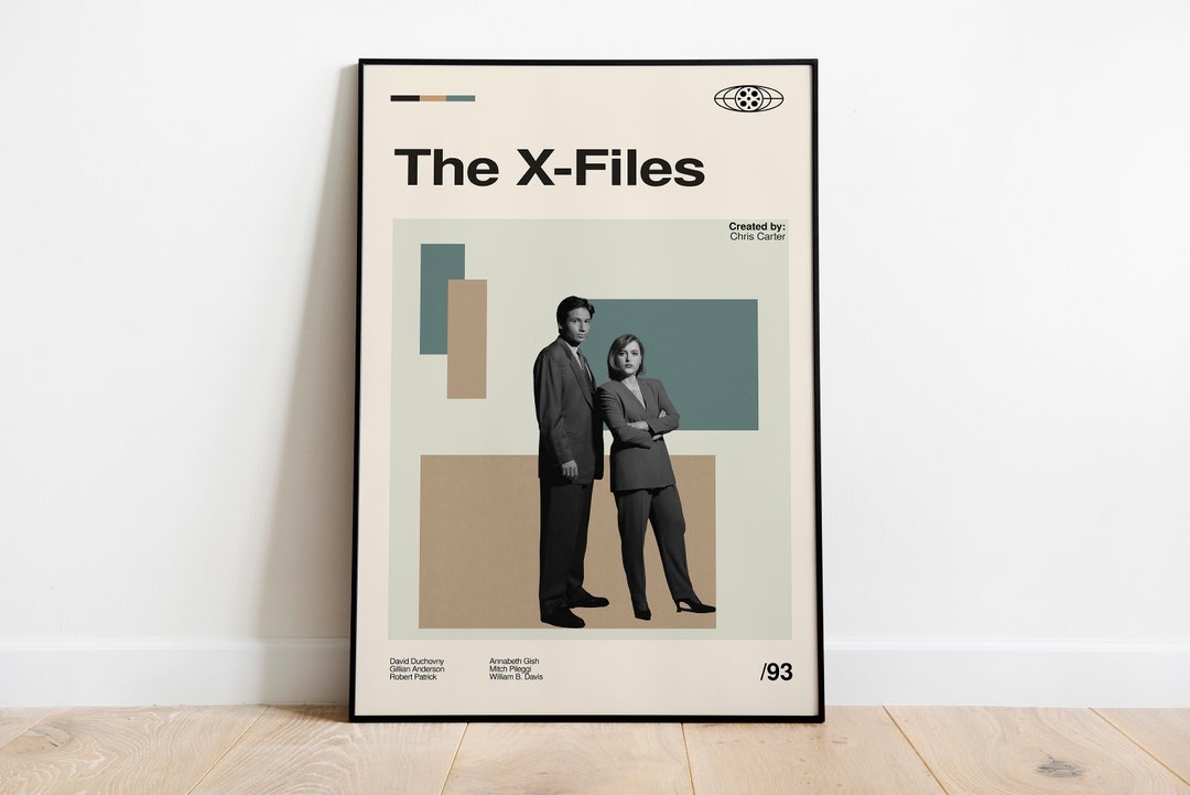 The X Files Poster,the X Files Print, Retro Poster, Minimalist Art ...