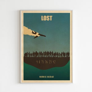 Lost Poster,lost Print, Retro Poster, Minimalist Art, Vintage Poster ...