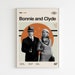 Bonnie and Clyde Poster,bonnie and Clyde Print, Retro Poster ...