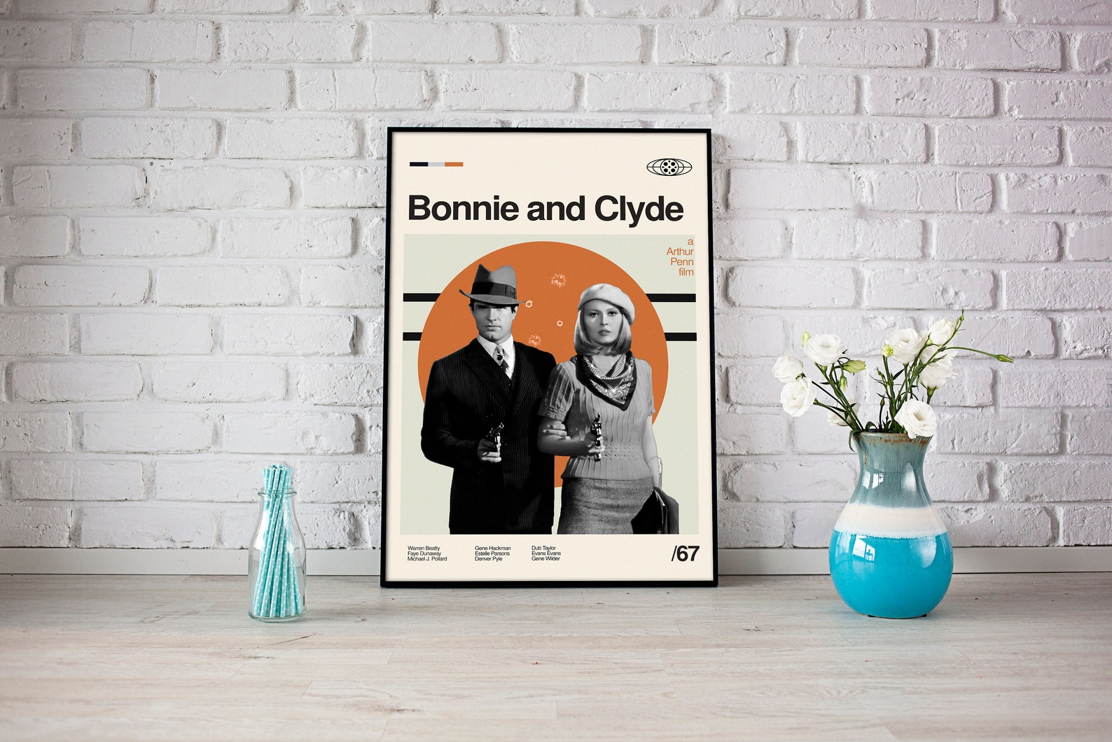Bonnie and Clyde Poster,bonnie and Clyde Print, Retro Poster ...