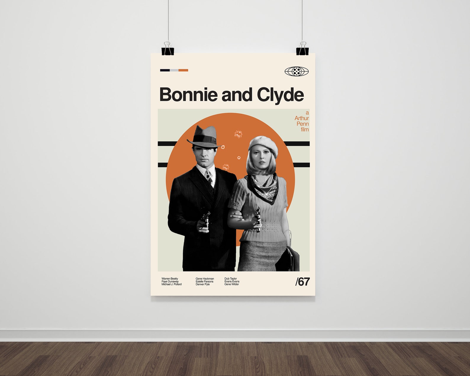 Bonnie and Clyde Poster,bonnie and Clyde Print, Retro Poster ...
