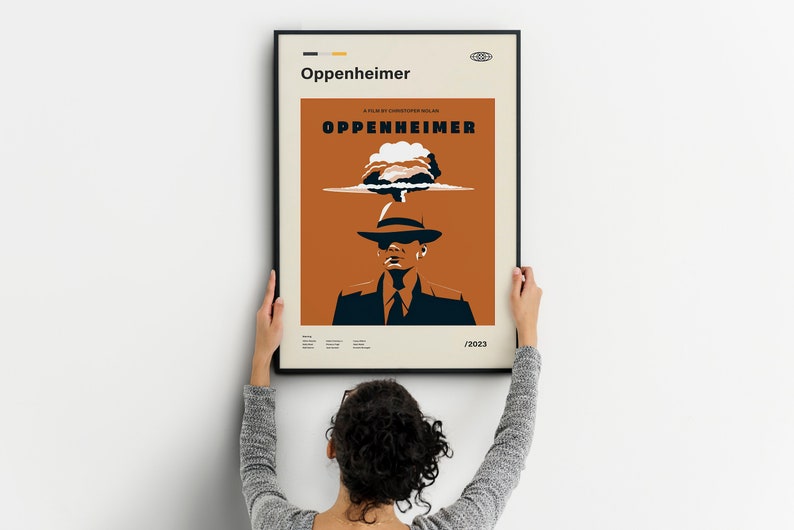 Oppenheimer Poster,oppenheimer Print, Retro Poster, Minimalist Art ...