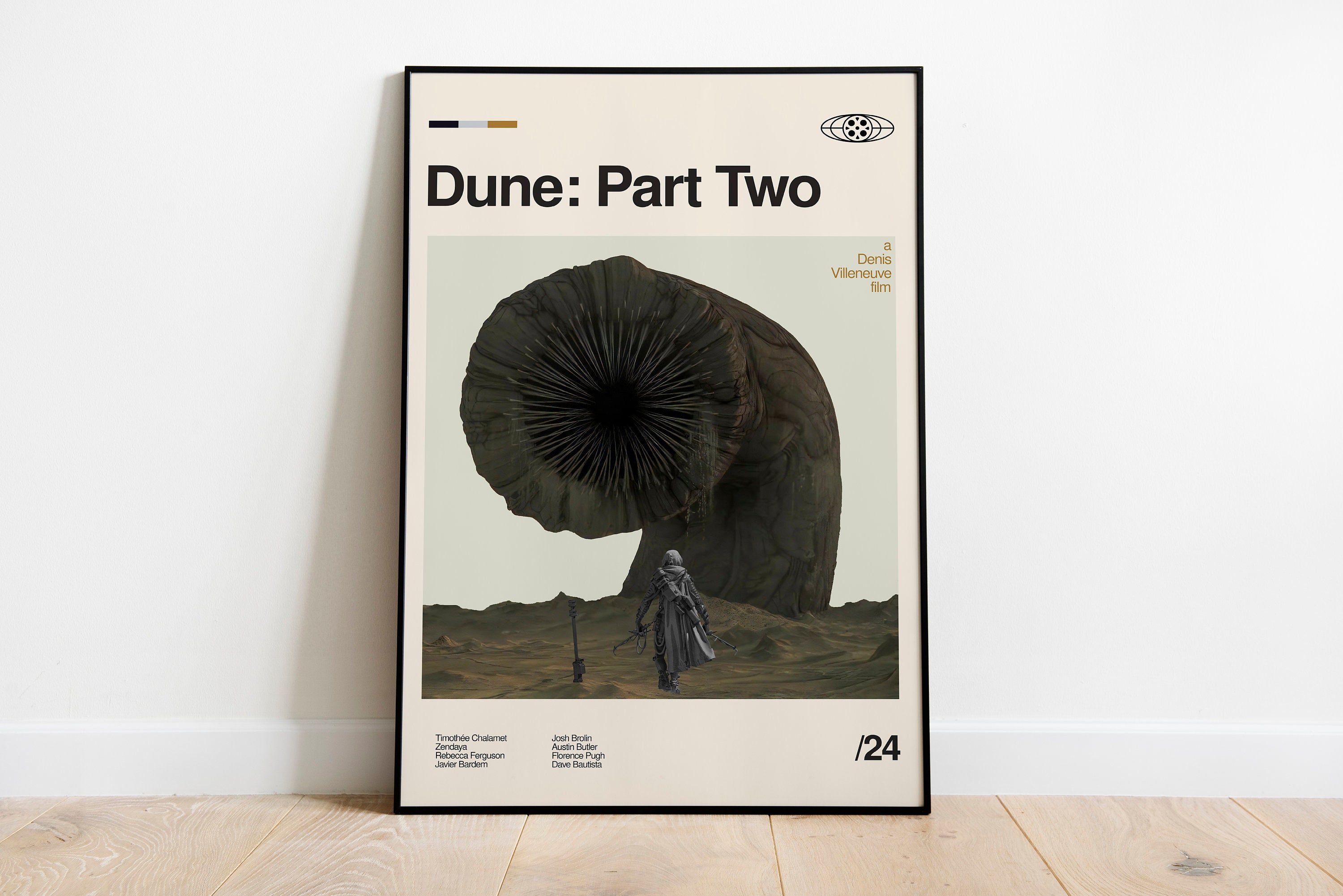 Dune Part Two Poster,dune Part Two Print, Retro Poster, Minimalist Art ...