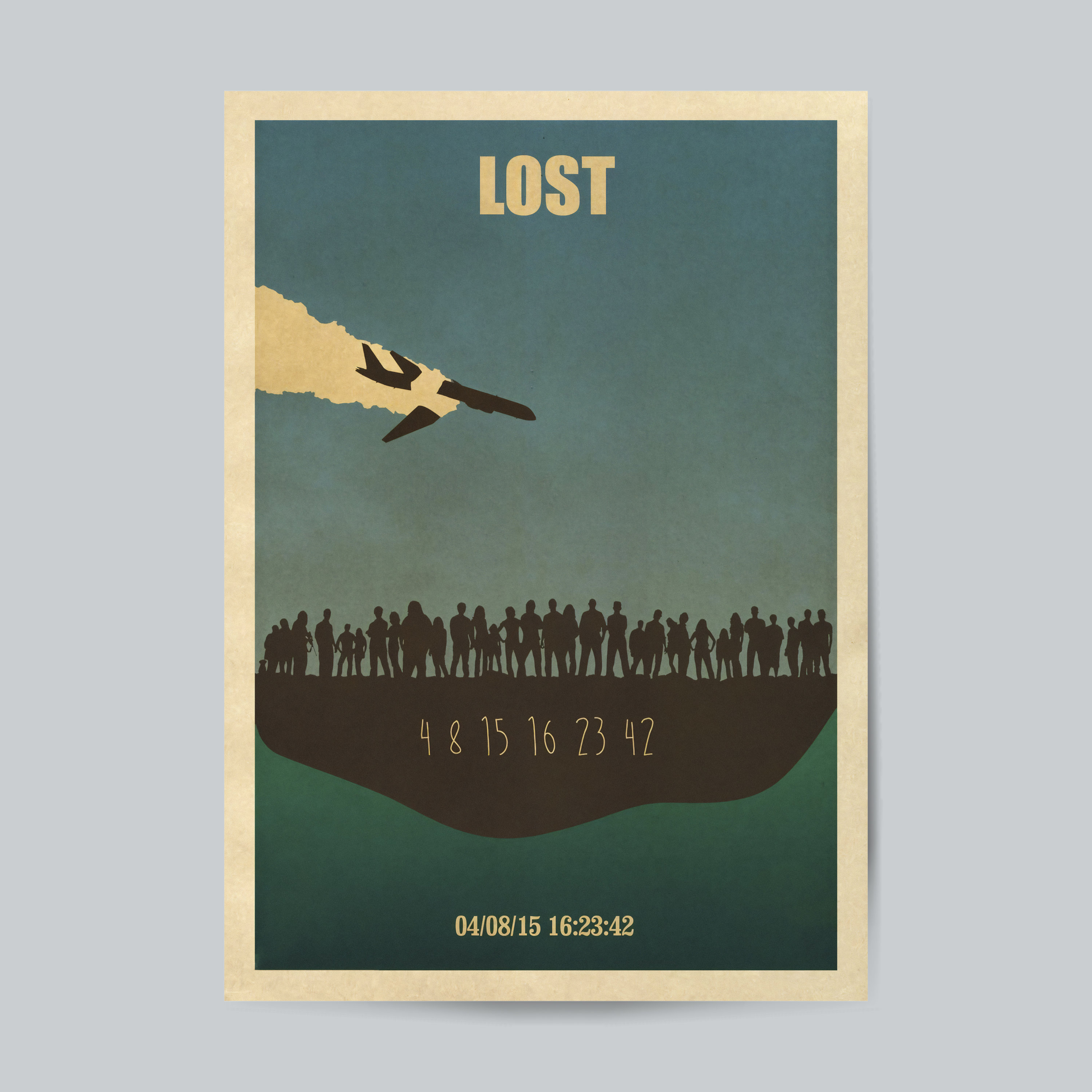 Lost Poster,lost Print, Retro Poster, Minimalist Art, Vintage Poster ...