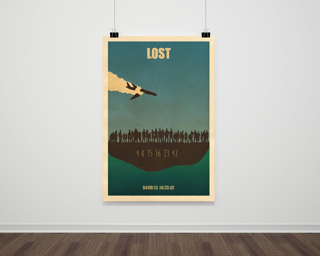 Lost Poster,lost Print, Retro Poster, Minimalist Art, Vintage Poster ...