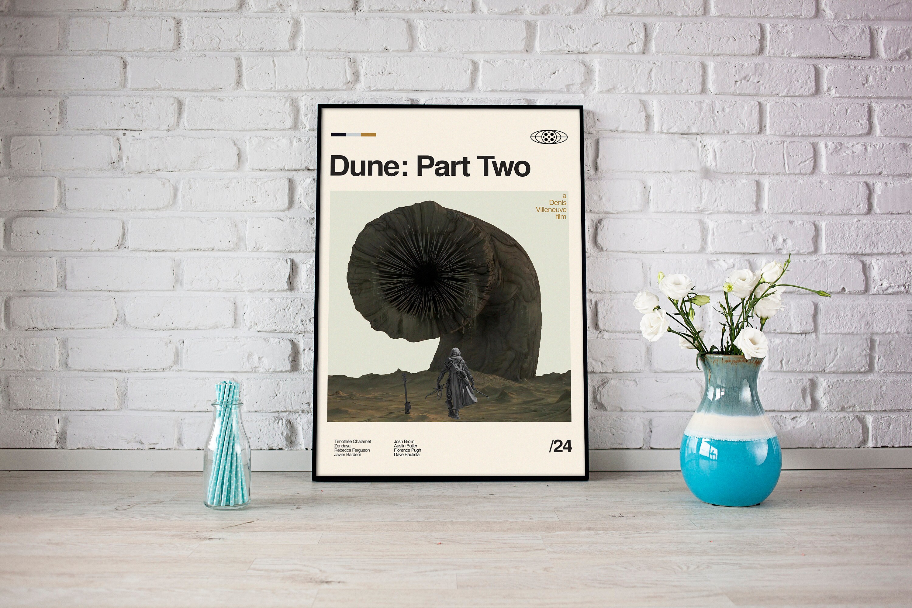 Dune Part Two Poster,dune Part Two Print, Retro Poster, Minimalist Art ...
