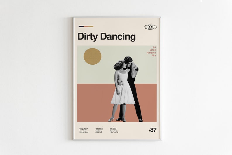 Dirty Dancing Print, Iconic Art Print, Movie Poster, Silhouette Wall ...