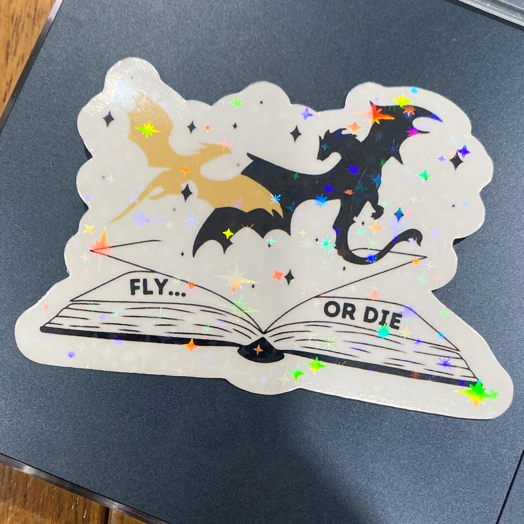 Fly or Die | Fourth Wing Bookish Sticker - Etsy