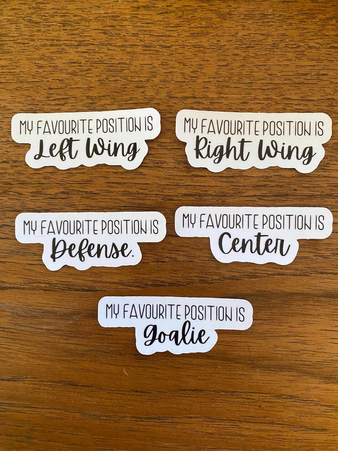 My Favourite Position | Hockey Romance Bookish Stickers - Etsy