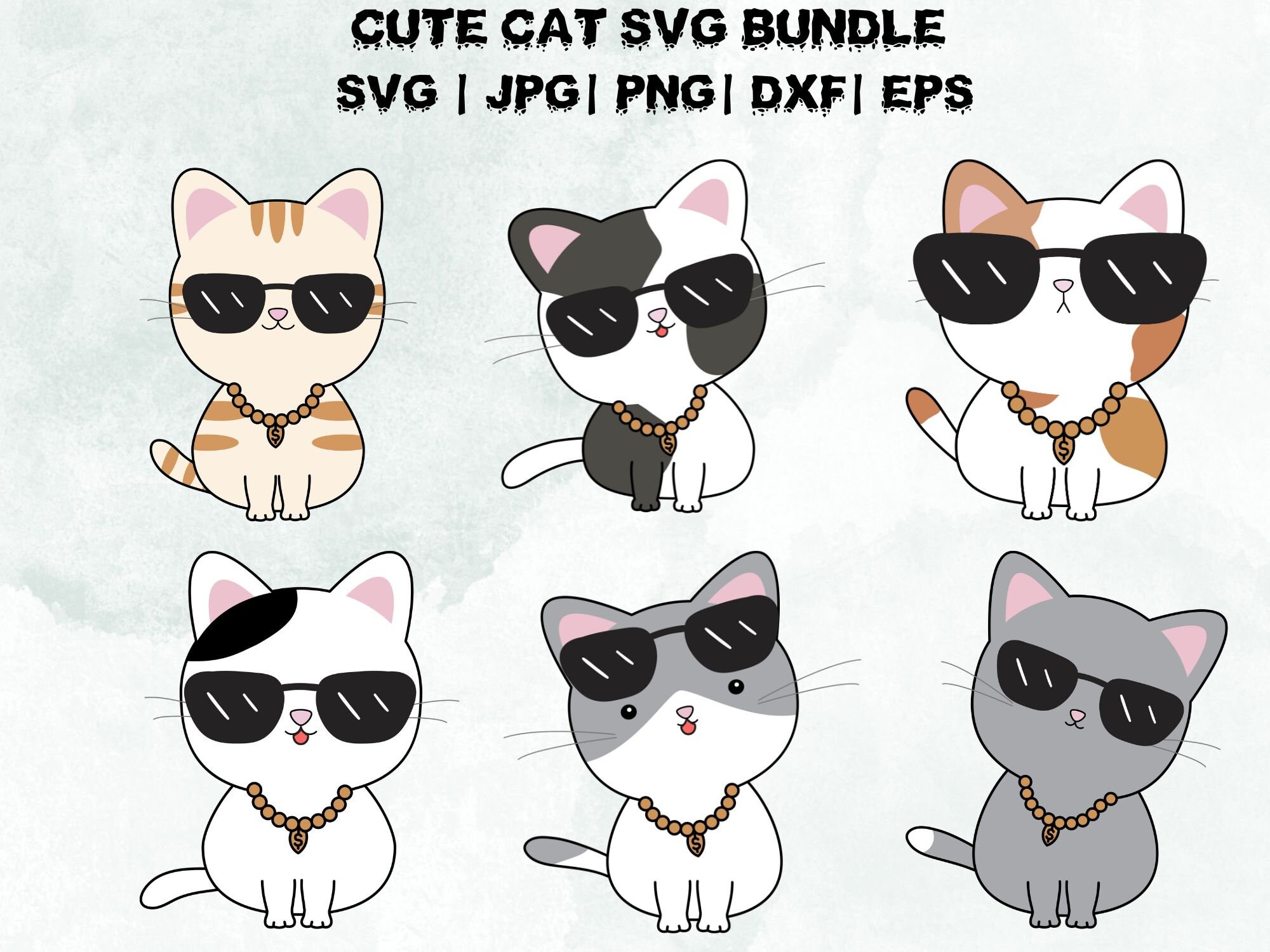 Cute Cat SVG Curious Kitten Clipart Cat Svg Cat Clipart - Etsy