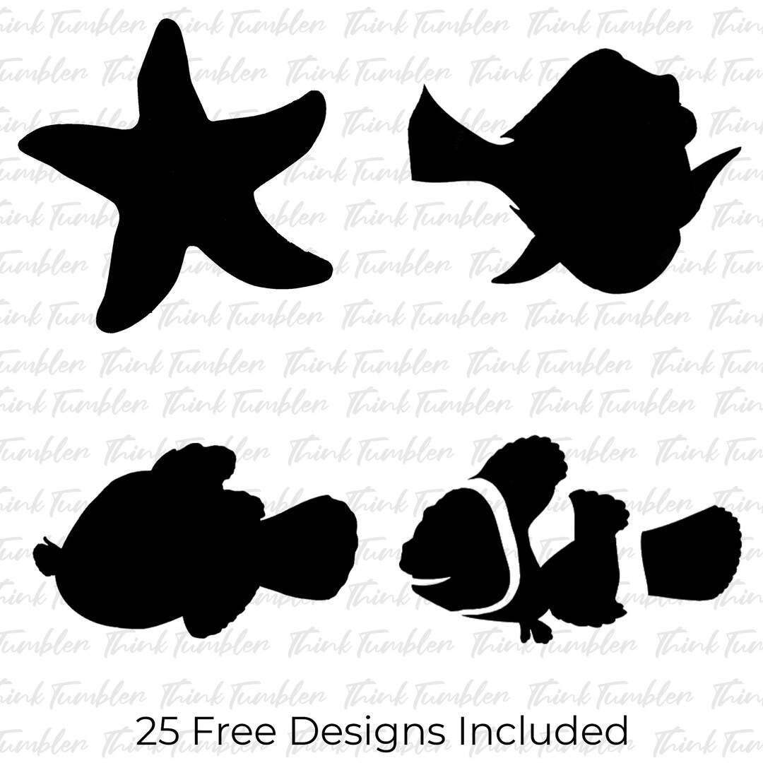 Bundle Nemo Silhouette Svg, Family Trip, Family Vacation Svg, Family ...