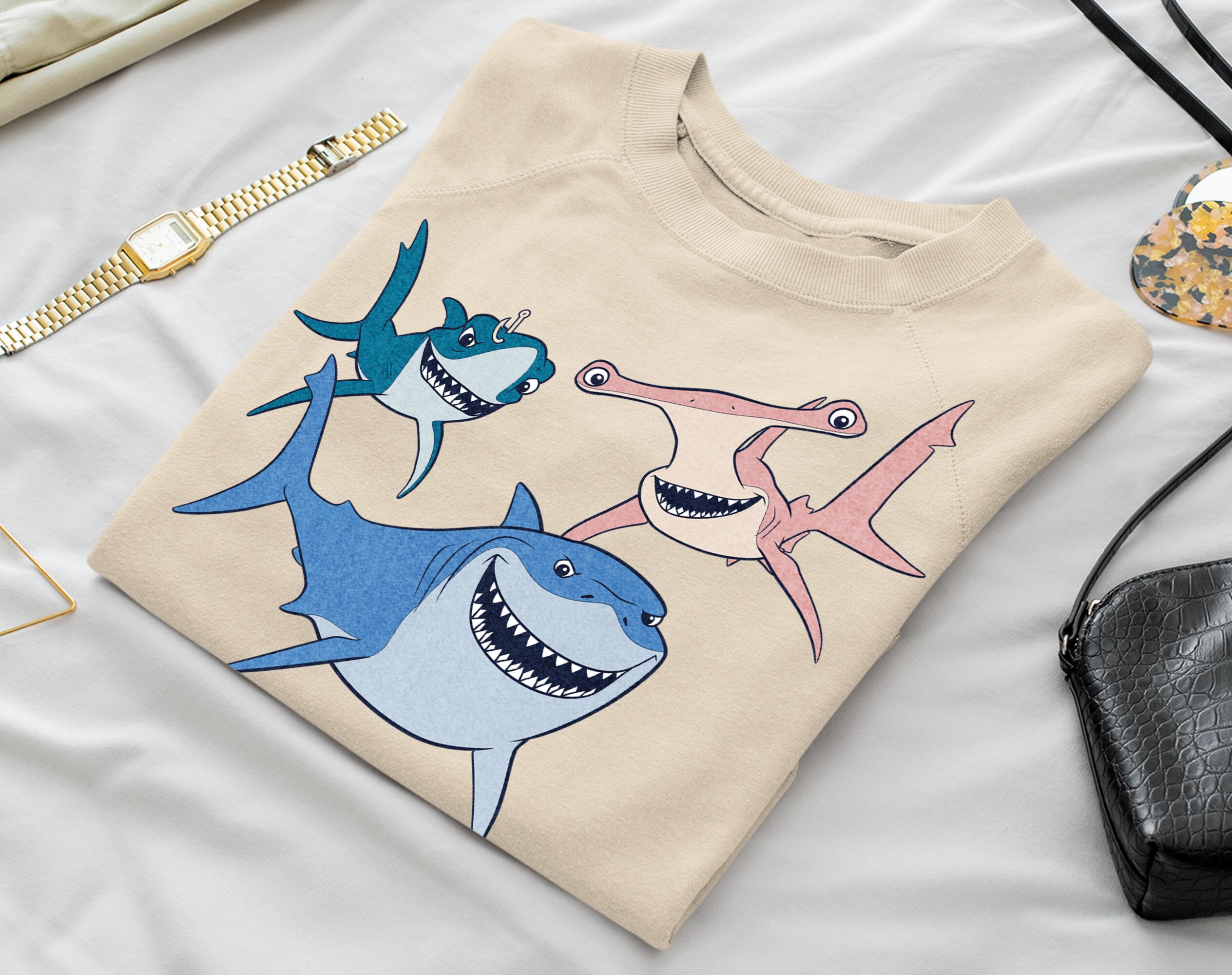 Retro Sharks Svg, Finding Nemo SVG PNG Family Vacation Svg, Family Trip ...