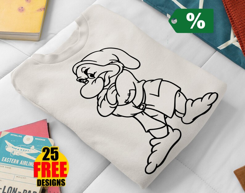 Grumpy Dwarf, Seven Dwarfs SVG PNG Family Vacation Svg, Family Trip Svg ...