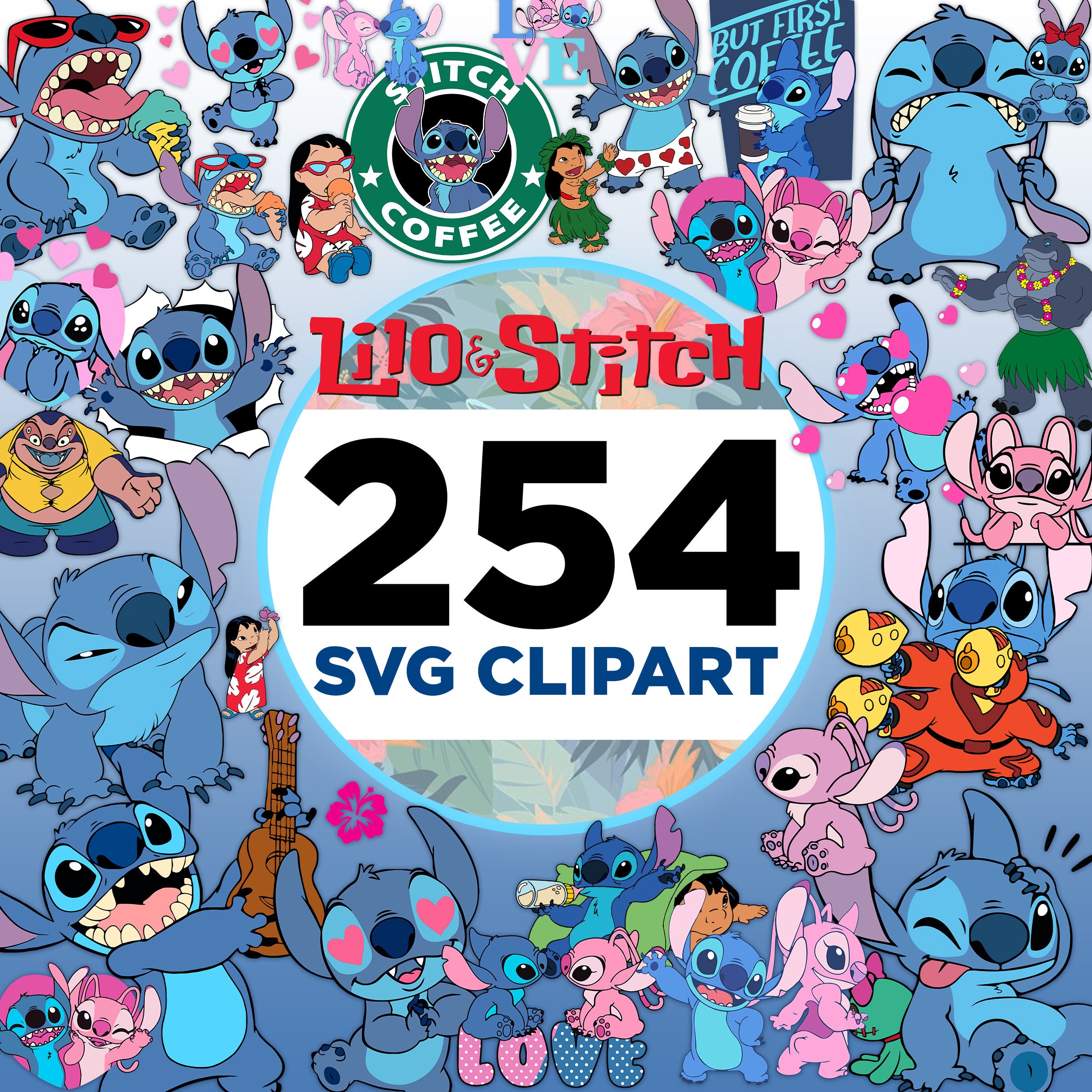 Mega Bundle Stitch Svg, Stitch Svg, Bundle Clipart Svg, Downloadable ...