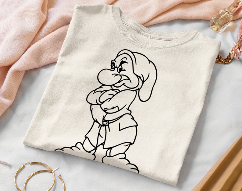 Grumpy Dwarf, Seven Dwarfs SVG PNG Family Vacation Svg, Family Trip Svg ...