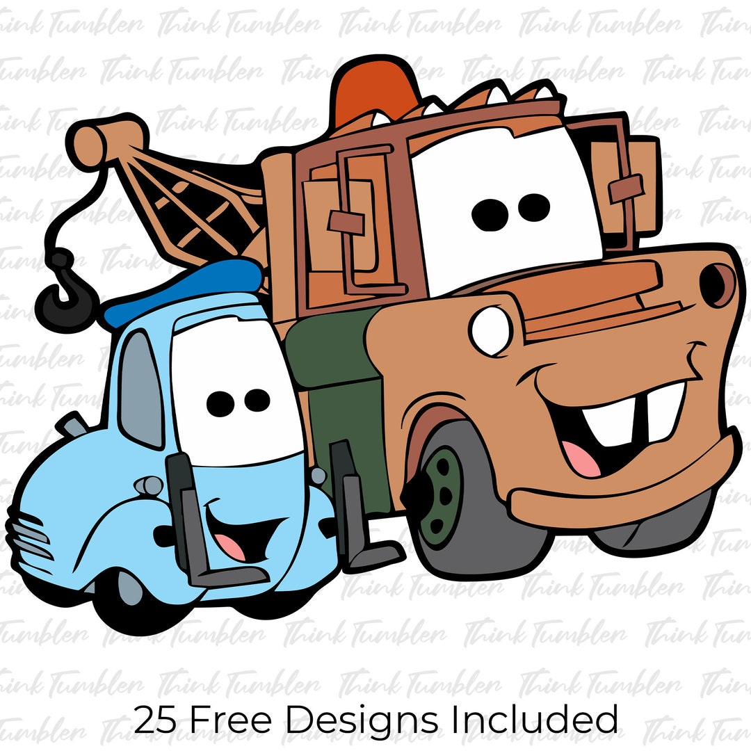 Cars Mater, Cars Clipart, Cars Svg Bundle, Cars Downloadable, Cars ...