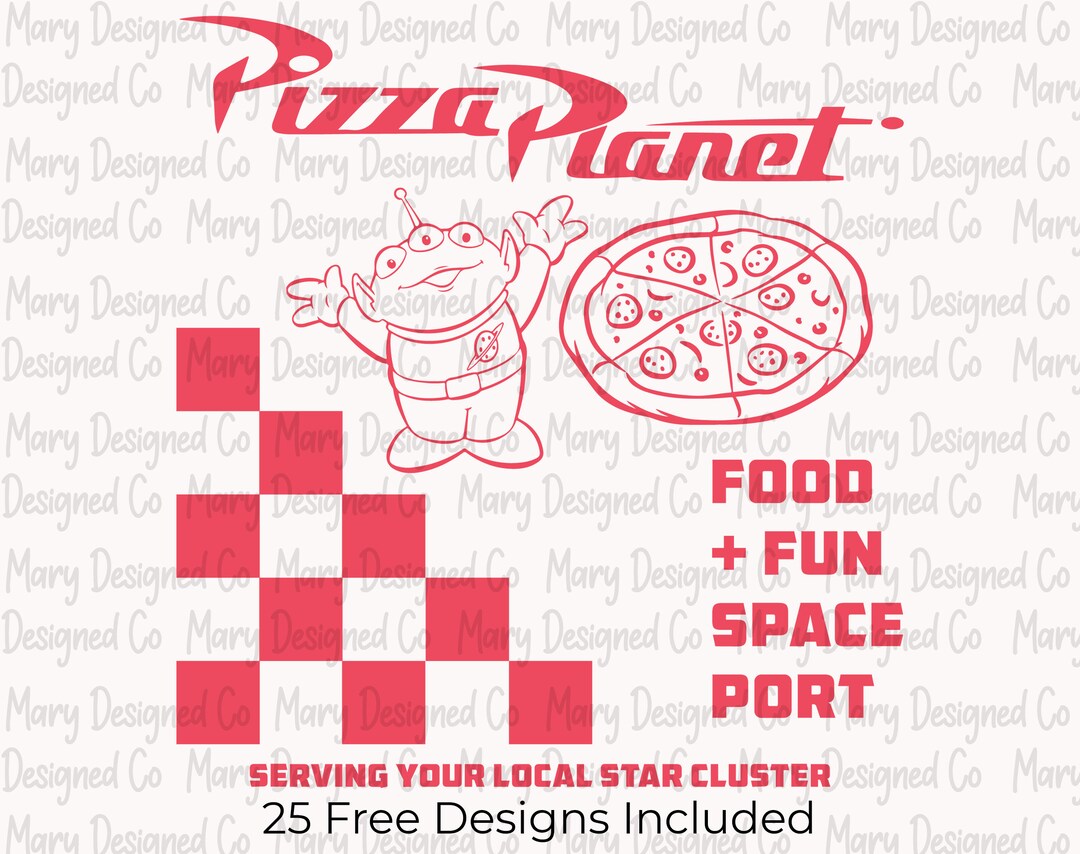 Pizza Planet Svg, Toy Story SVG, Magic Kingdom SVG, Magical Kingdom ...