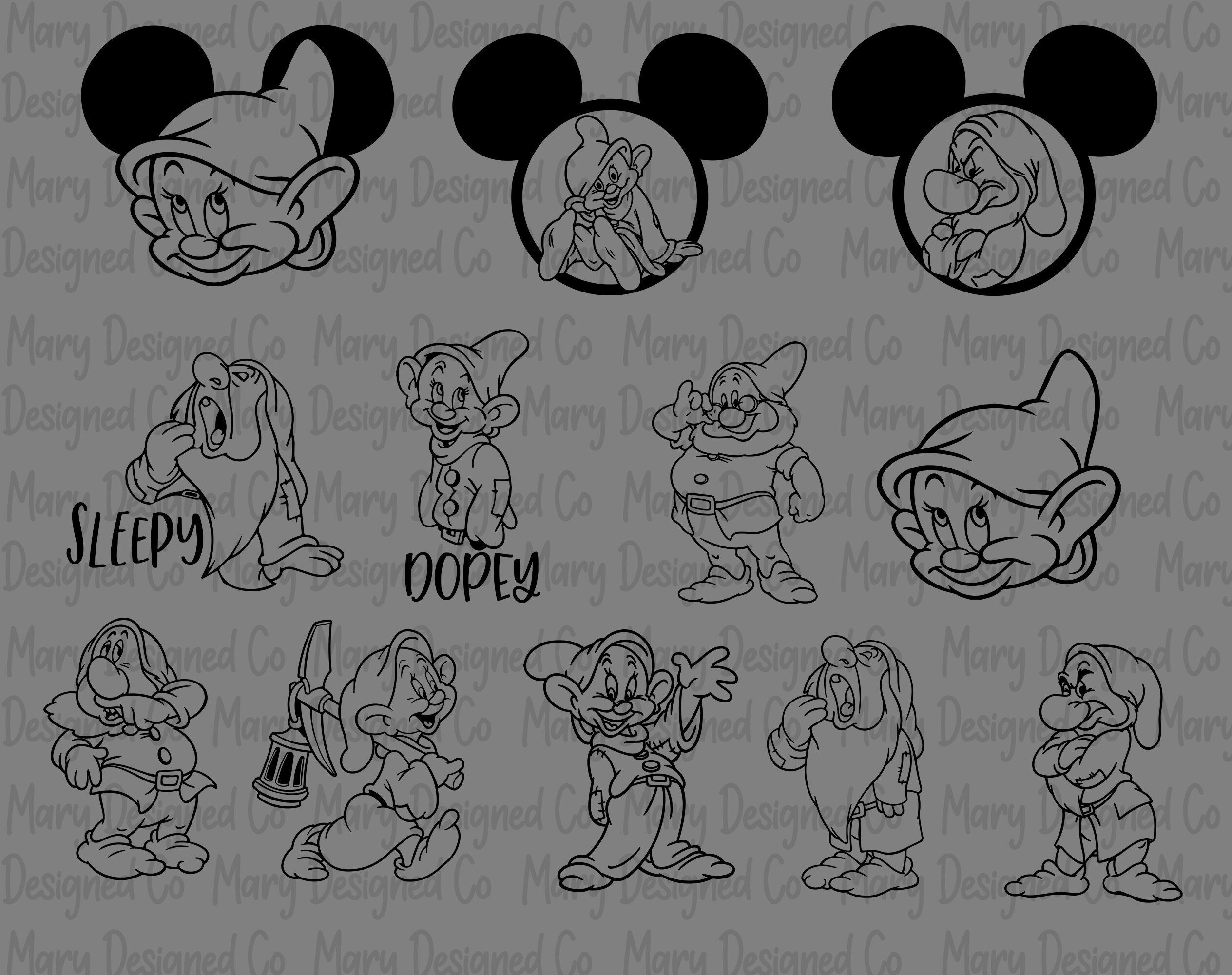Bundle Grumpy, Seven Dwarfs Svg, Family Trip, Family Vacation Svg ...