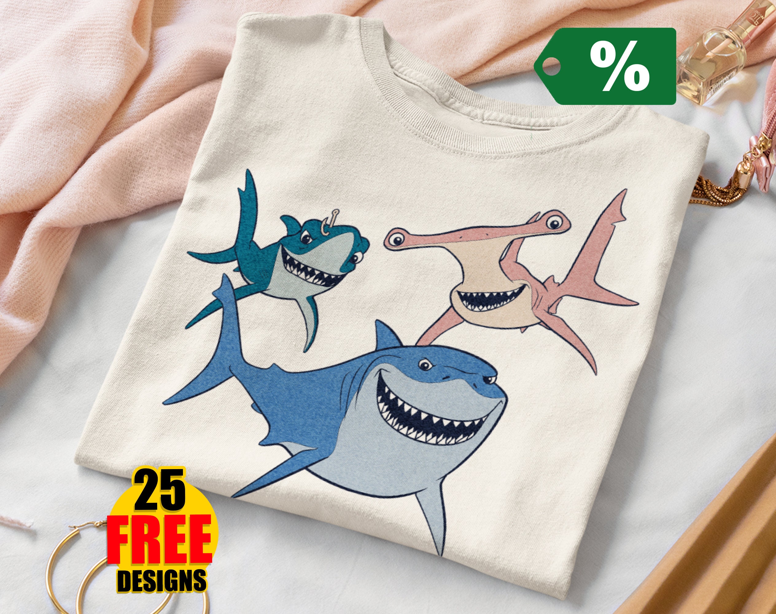 Retro Sharks Svg, Finding Nemo SVG PNG Family Vacation Svg, Family Trip ...