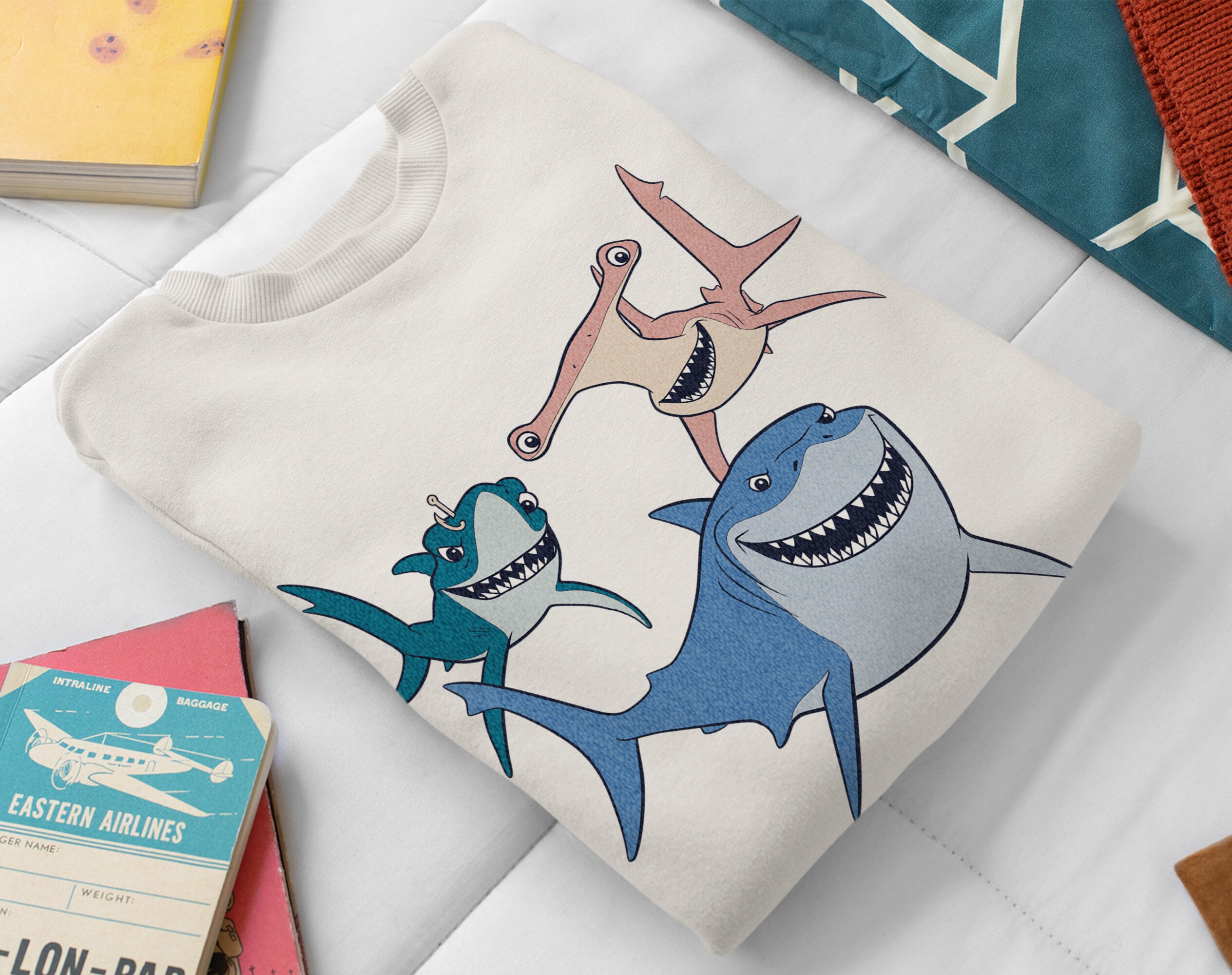 Retro Sharks Svg, Finding Nemo SVG PNG Family Vacation Svg, Family Trip ...