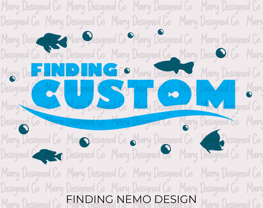 Finding Nemo Custom SVG, Nemo Custom SVG, Personalisieren Sie Ihren ...