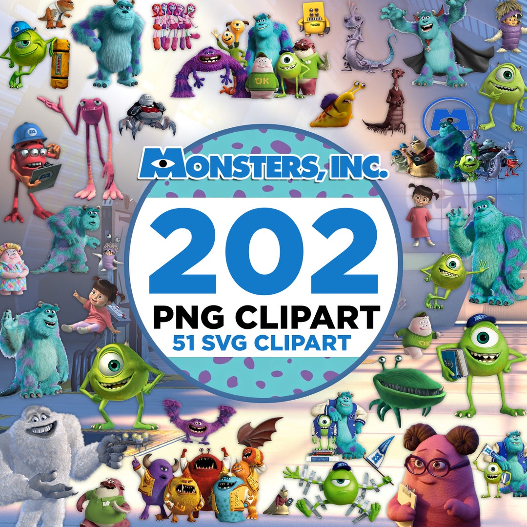 Mega Bundle Monsters Inc Svg, Sullivan Svg, Bundle Clipart Svg ...